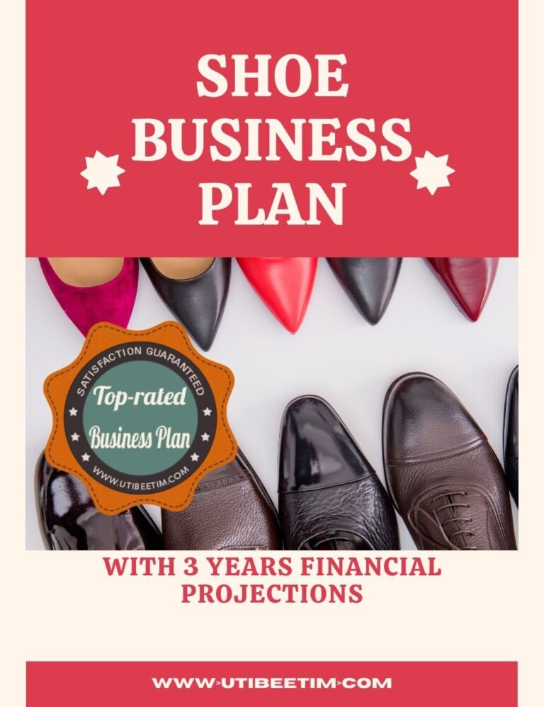 Shoe Making Business Plan with 3 Years Financial Analysis