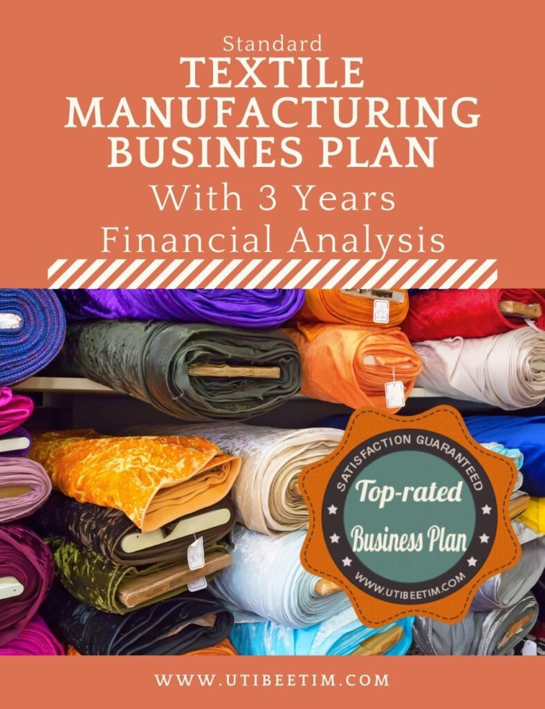 Textile Manufacturing Business Plan with 3 Years Financial Projections
